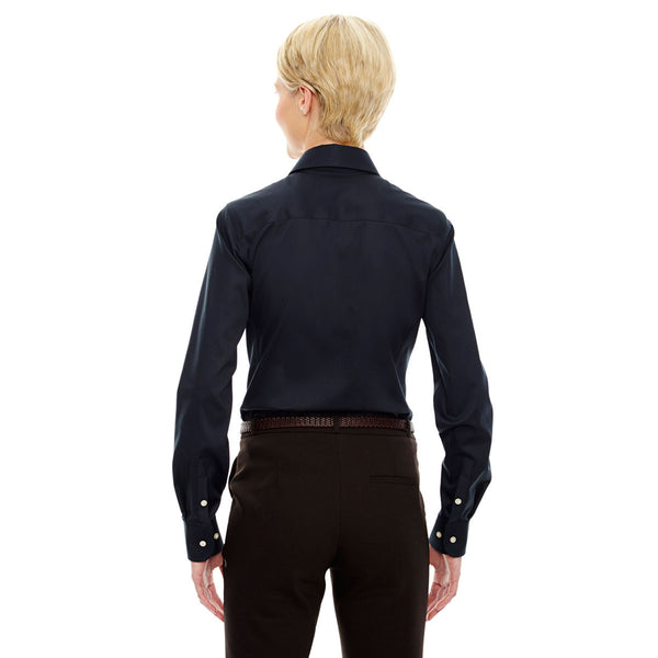 Devon & Jones Women's Navy Crown Collection Solid Stretch Twill