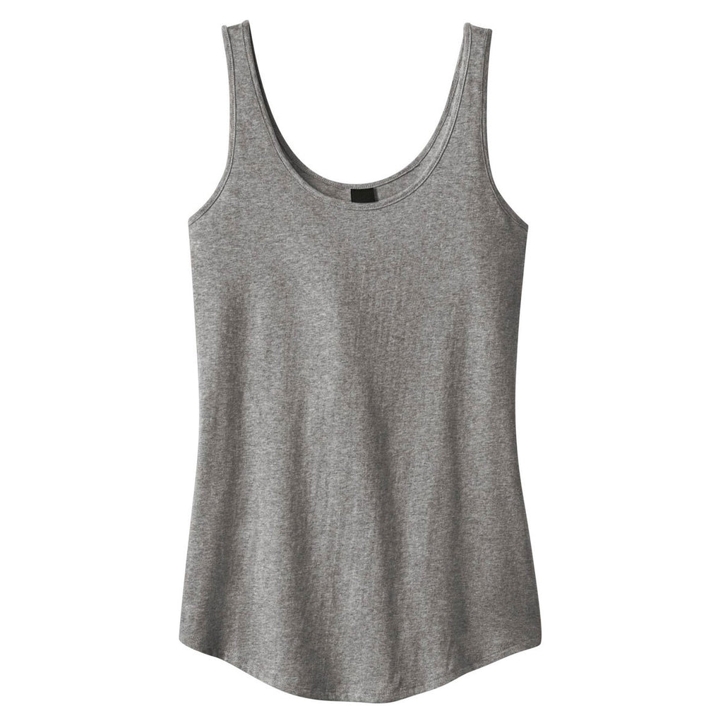 District Women's Heathered Steel Cotton Swing Tank