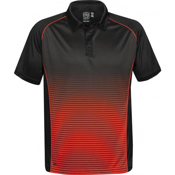 Stormtech Men's Black/True Red Horizon Polo