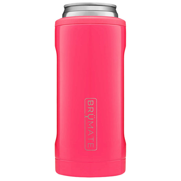 BruMate Neon Pink Hopsulator Slim 12 oz