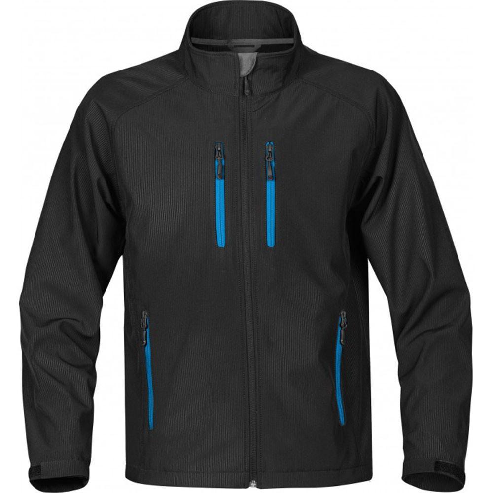 Stormtech Men's Black/Electric Blue Ellipse Softshell