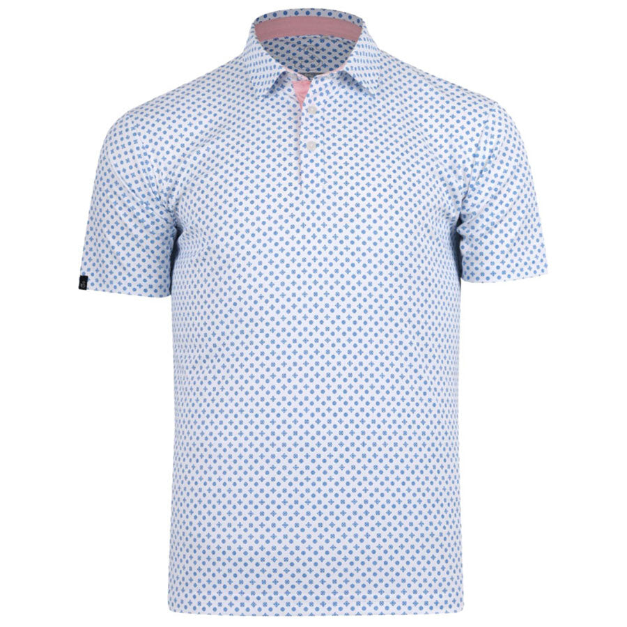 Swannies Golf Men's White Ocean Hazelwood Polo