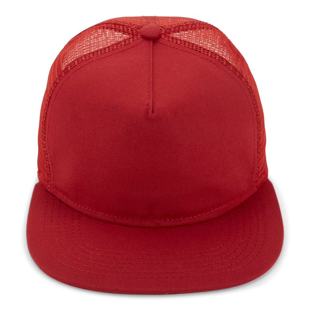 Paramount Apparel Red Canvas Mesh Cap