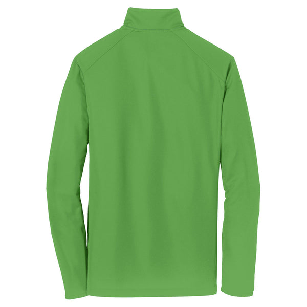 Port Authority Men's Treetop Green Pinpoint Mesh 1/2-Zip
