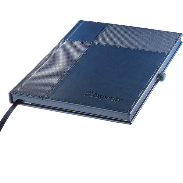 Leeman Navy Tuscany Duo-Textured Journal