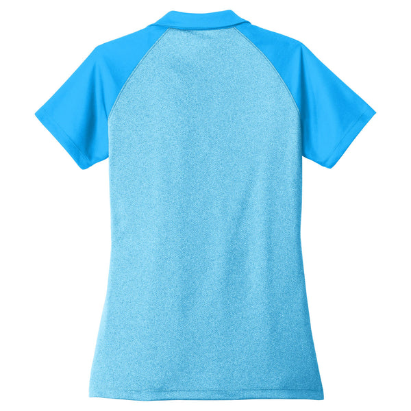 Sport-Tek Women's Pond Blue Heather PosiCharge RacerMesh Heather Block