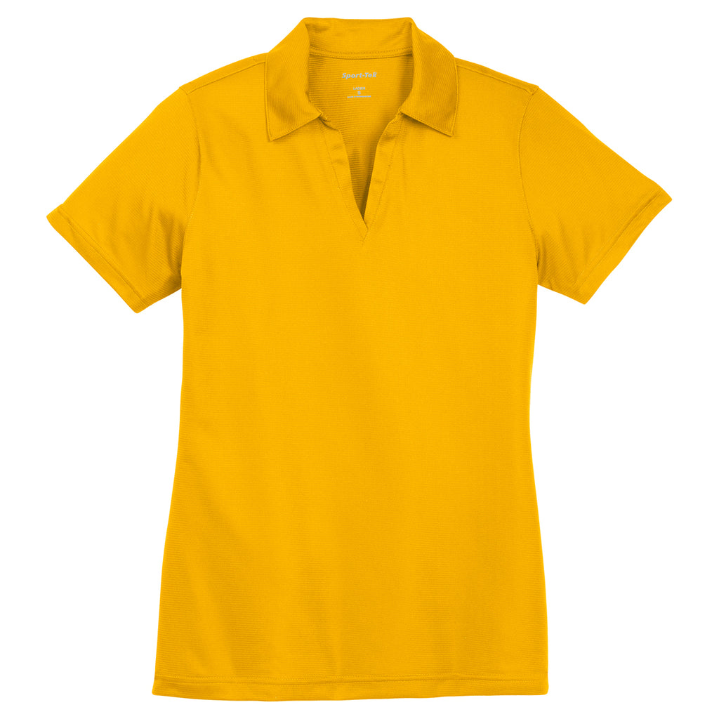 Sport-Tek Women's Gold PosiCharge Active Textured Polo