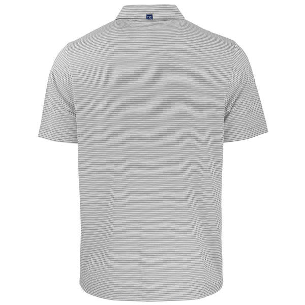 Cutter & Buck Men's Polished/White Forge Eco Double Stripe Stretch Rec