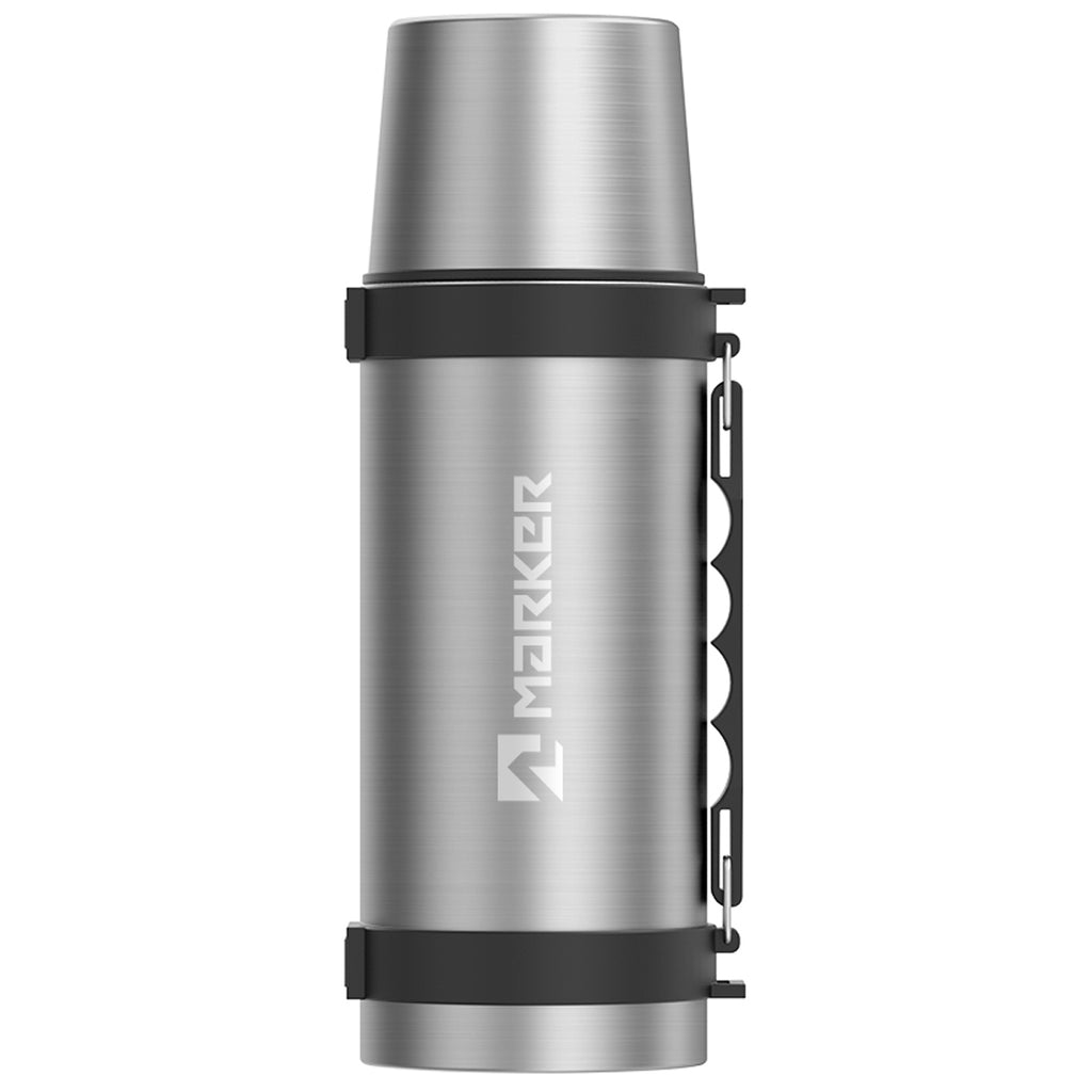 Corporate Thermos Matte Steel 34 oz. THERMOCAFE Stainless Steel Bottle