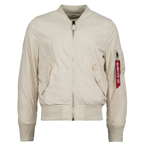 Alpha Industries Men's Vintage White L-2B Scout Lightweight Flight Jac