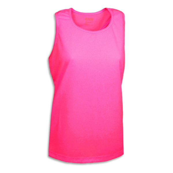 BAW Women's Neon Pink Marathon Singlet