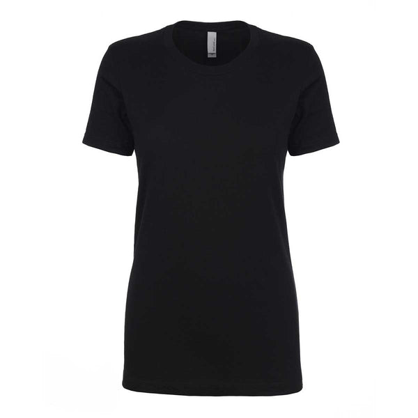Next Level Women's Black Ideal Short-Sleeve Crew Tee
