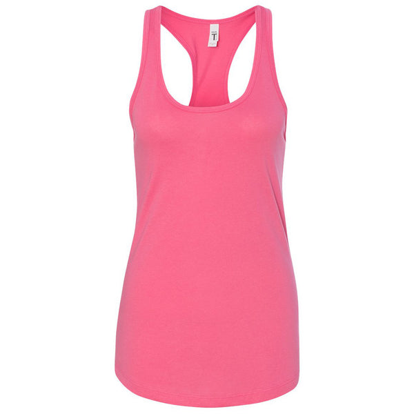 Next Level Women's Hot Pink Ideal Racerback Tank
