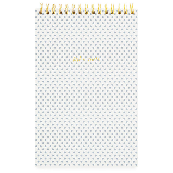 Sugar Paper Blue Polka Dot Top Spiral Notebook