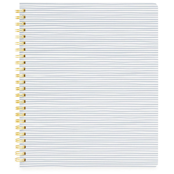 Sugar Paper Blue Painted Stripe Spiral Notebook