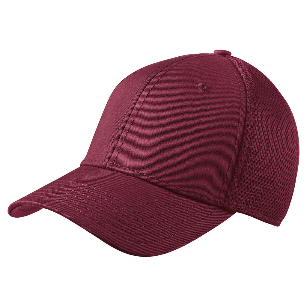 New Era Maroon Stretch Mesh Cap