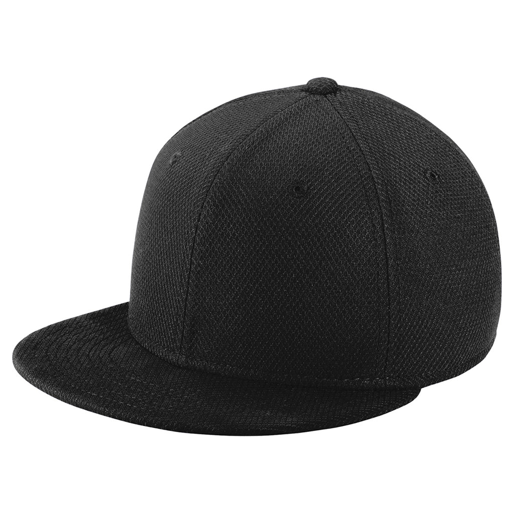 New Era Youth Black Original Fit Diamond Era Flat Bill Snapback Cap