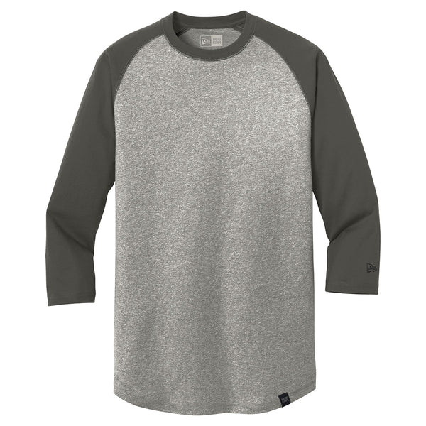 New Era Men's Graphite/Light Graphite Twist Heritage Blend 3/4 Sleeve