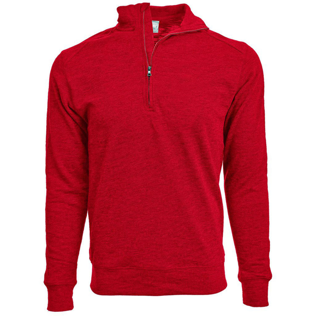 Levelwear Men's Flame Red Hudson Quarter Zip
