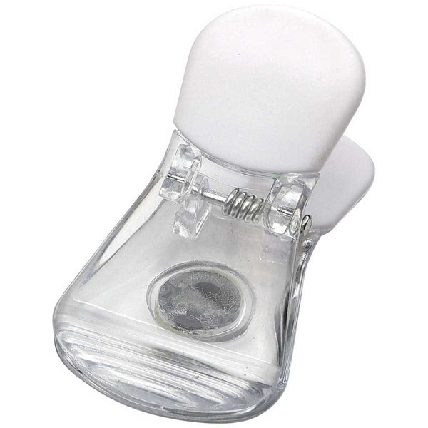 Bullet White Magnet Clip