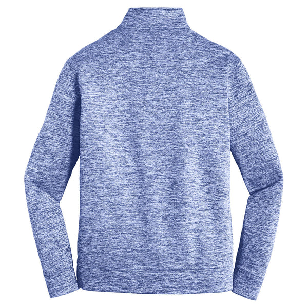 Sport-Tek Men's True Royal PosiCharge Electric Heather Fleece 1/4-Zip