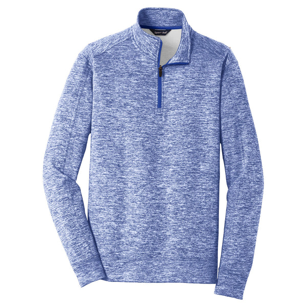 Sport-Tek Men's True Royal PosiCharge Electric Heather Fleece 1/4-Zip