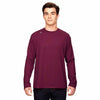 Champion Men's Sport Maroon Vapor Cotton Long-Sleeve T-Shirt