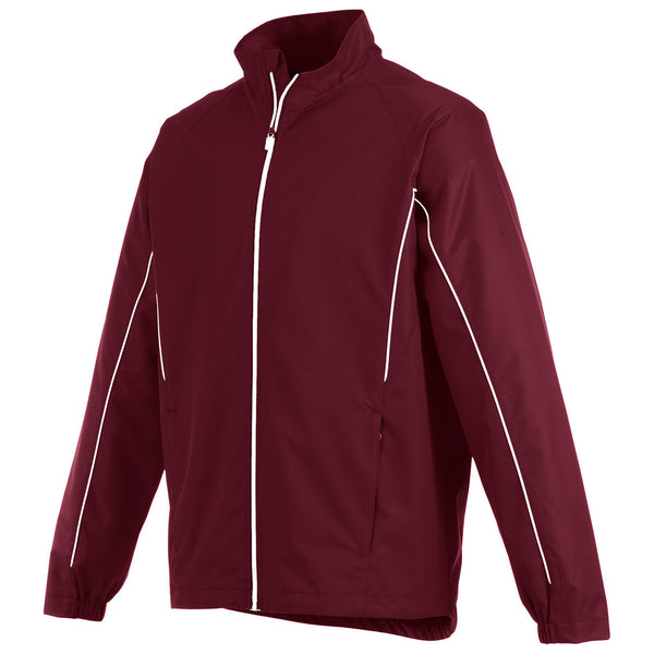 Elevate Men's Maroon/White Elgon Track Jacket