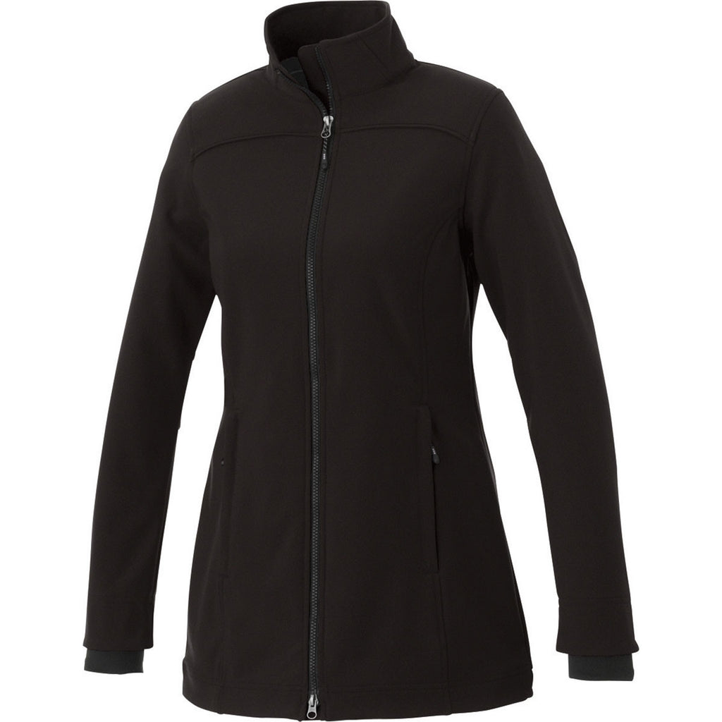 Elevate Women's Black Vernon Softshell Jacket