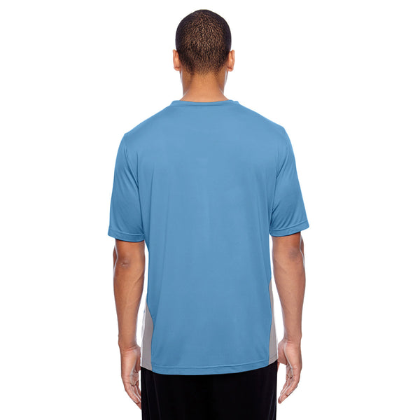 Team 365 Men's Sport Light Blue Short-Sleeve Athletic V-Neck Tournamen