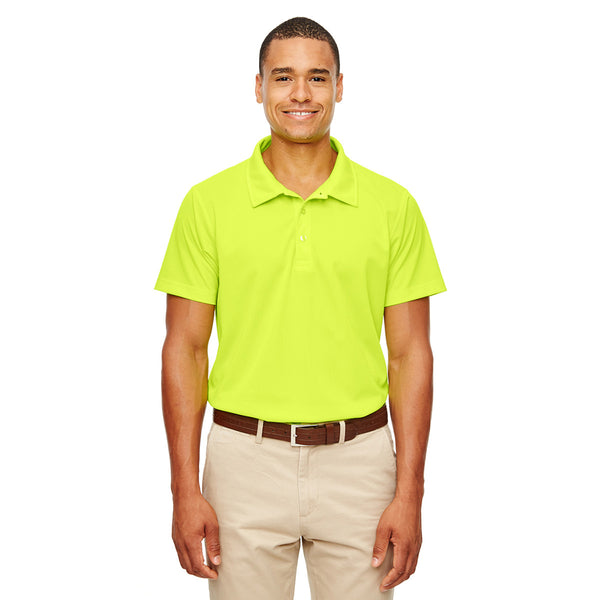 Team 365 Men's Safety Yellow Command Snag-Protection Polo