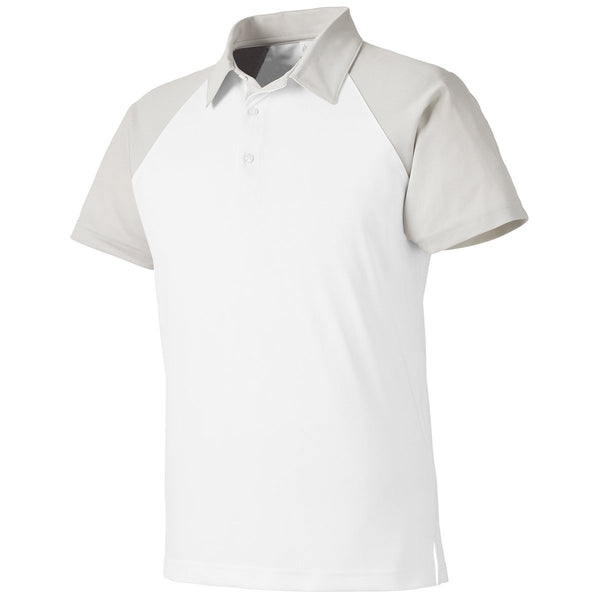 Team 365 Men's White/Sport Silver Command Snag-Protection Colorblock P