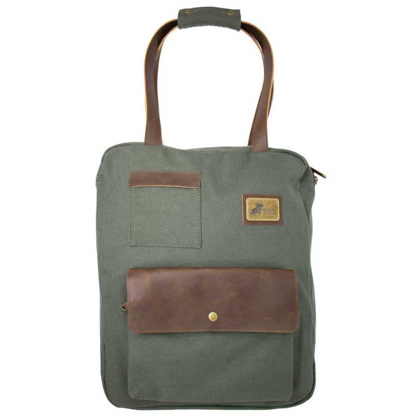 Origaudio Muted Green Turlee 2-in-1 Backpack and Tote