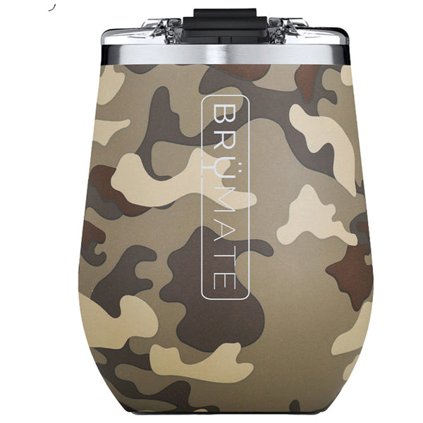 BruMate Forest Camo Uncork'd XL 14 oz Wine Tumbler
