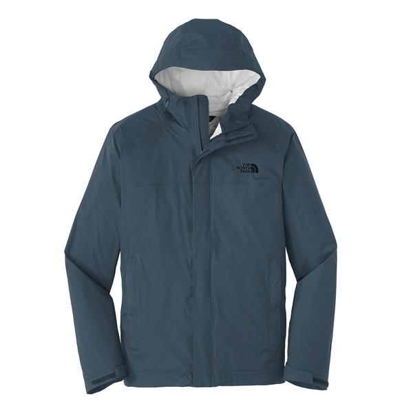 Custom The North Face Men's Shady Blue Dryvent Rain Jacket | Logo TNF