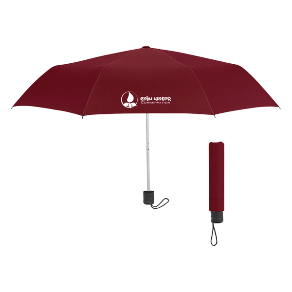 Hit Maroon 42" Arc Budget Telescopic Umbrella