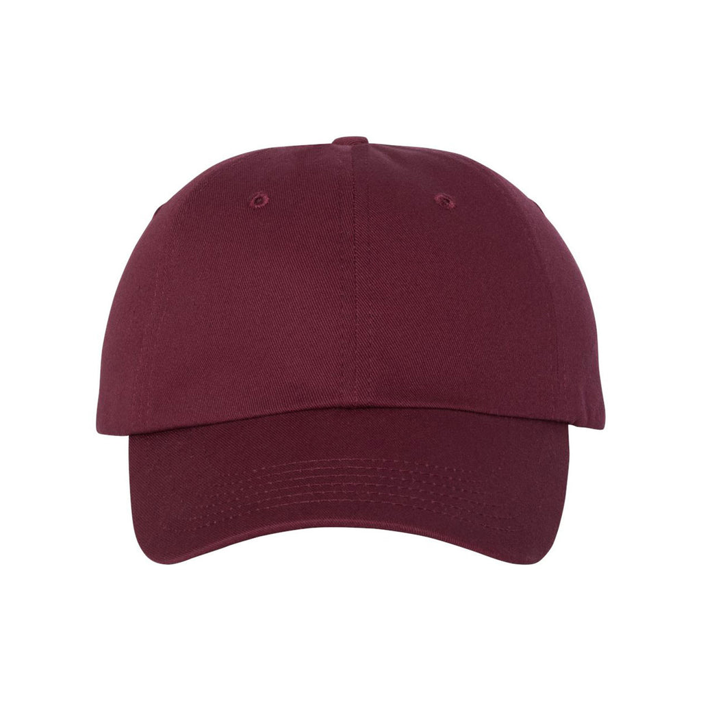 Valucap Maroon Chino Unstructured Cap