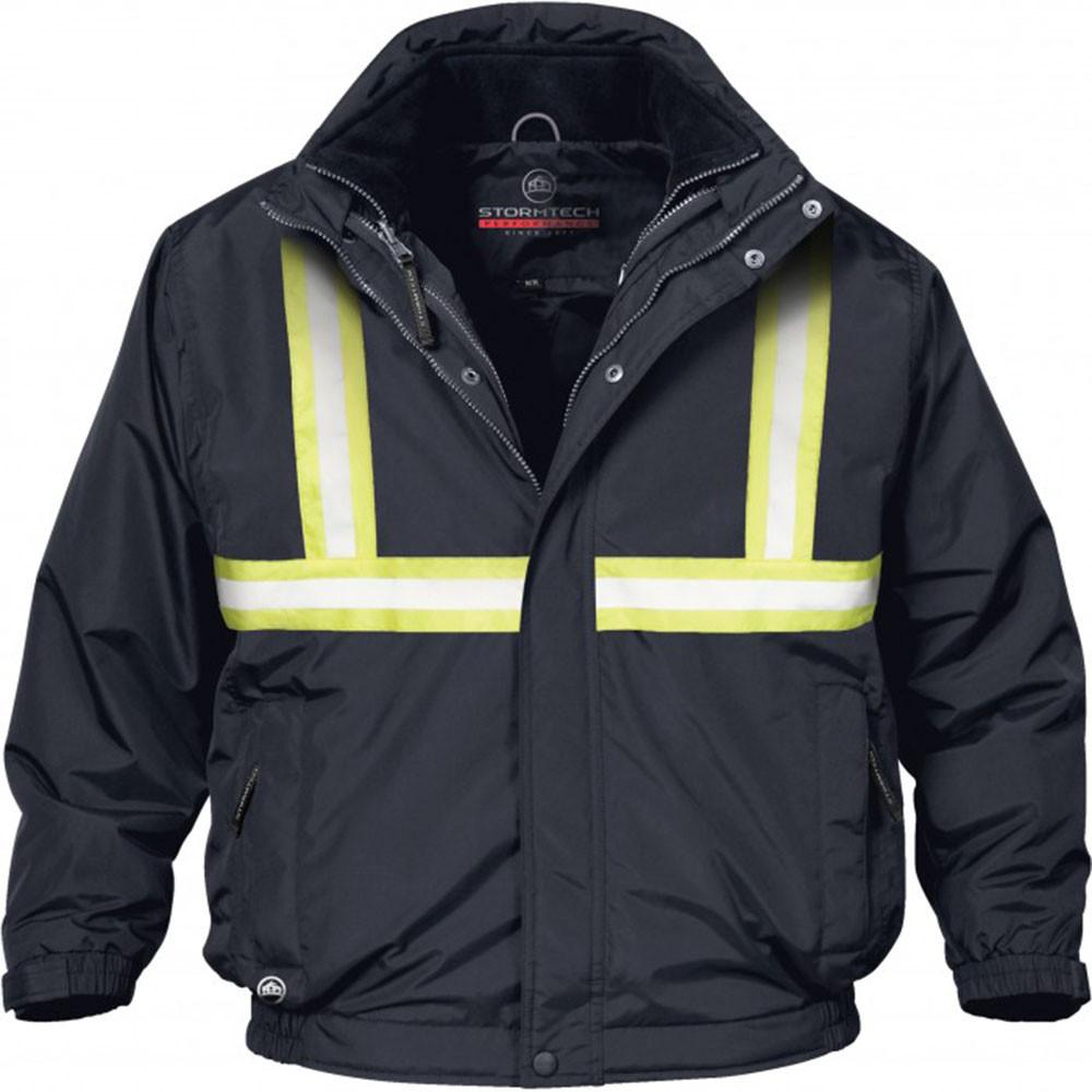 Stormtech Men's Black Explorer 3-In-1 Reflective Tape Jacket