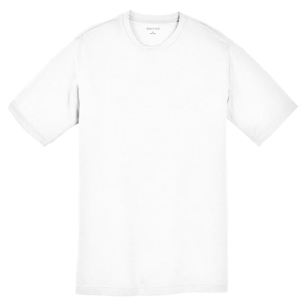 Sport-Tek Youth White PosiCharge RacerMesh Tee