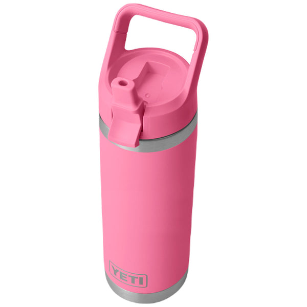 YETI Harbor Pink Rambler 18 oz Water Bottle W/ Color Matching Straw Ca